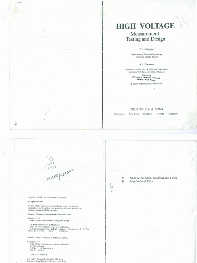 HV Book Complete PDF | PDF | Electric Power Transmission | Insulator ...