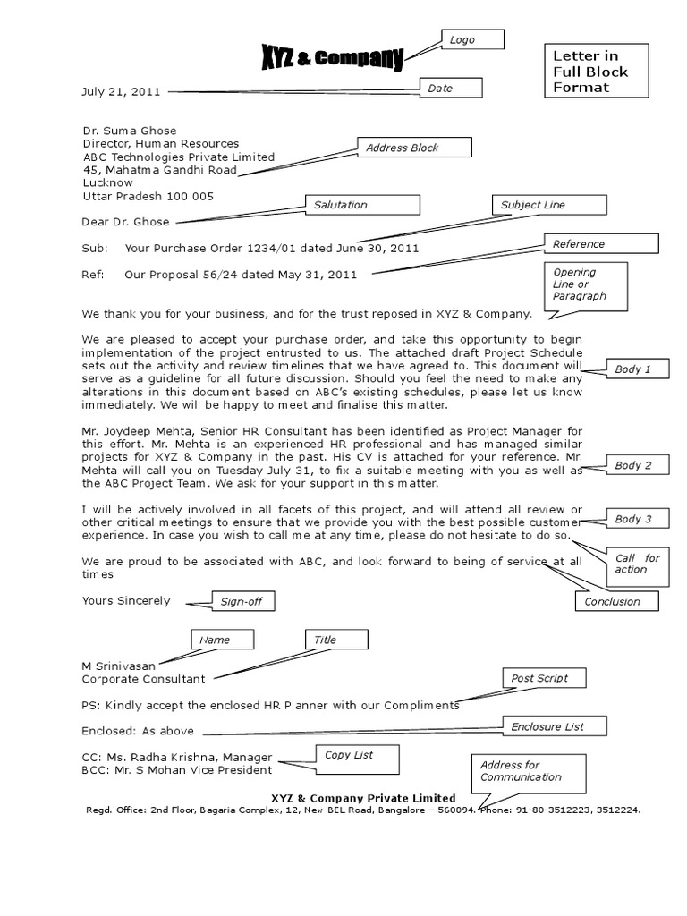 Sample Letter With Callout | PDF | Business