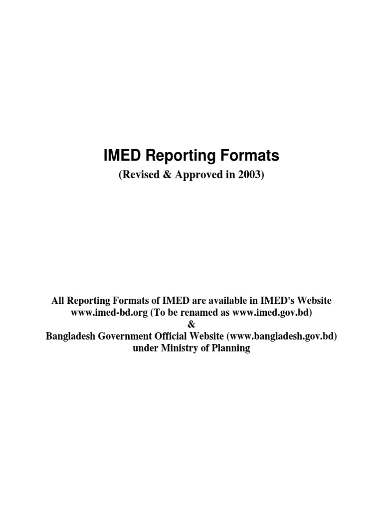 IMED FOrmat | PDF | Business