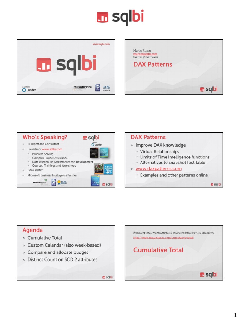 DAX Patterns for BI Experts | PDF | Economies | Business