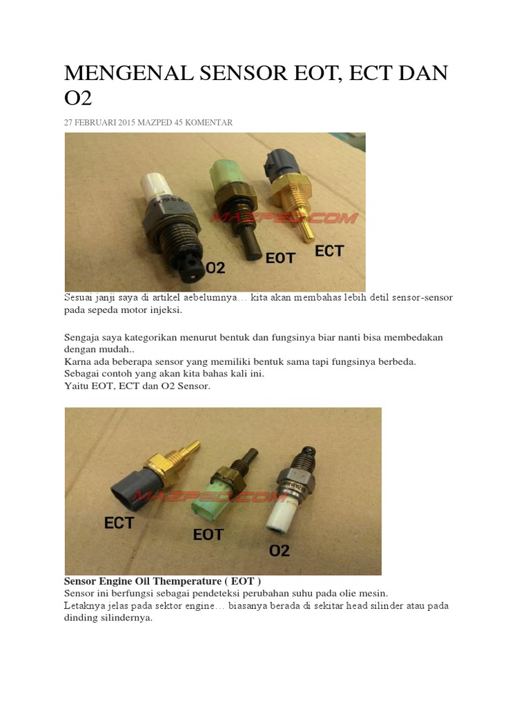 Mengenal Sensor Eot | PDF