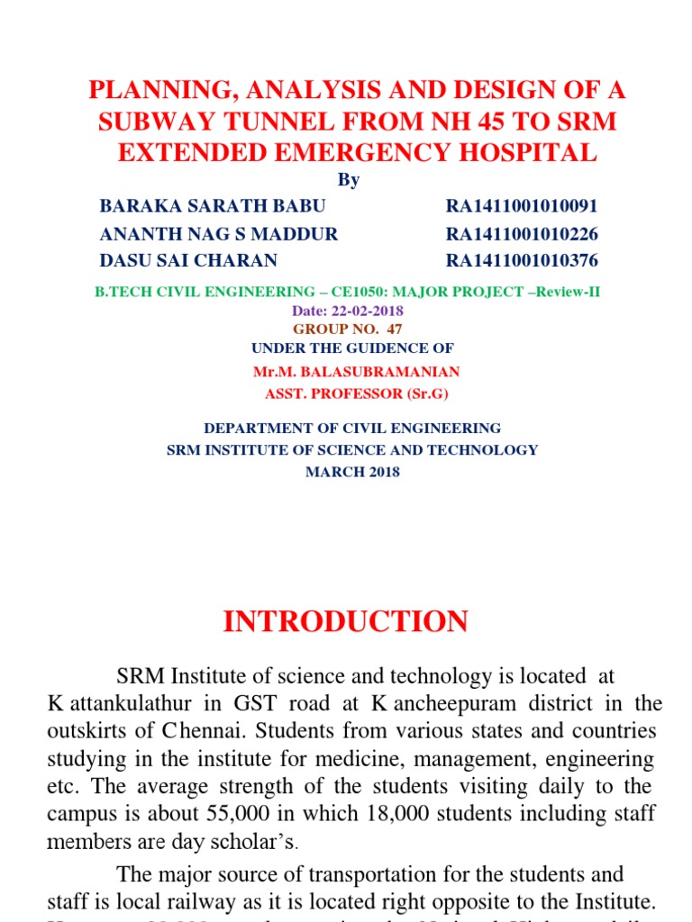 Sai Charan Animated453-1 | PDF | Tunnel | Rapid Transit