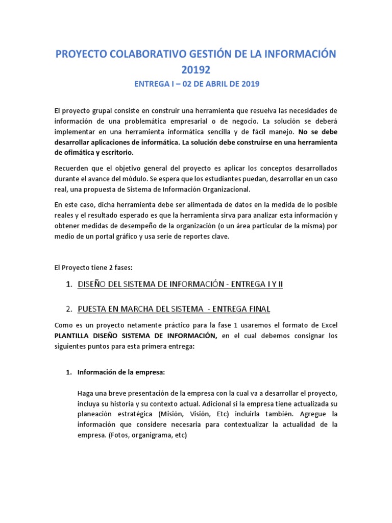 Entrega 1 - Gestión de La Información Jhonatan Cortés-30 PDF | PDF ...
