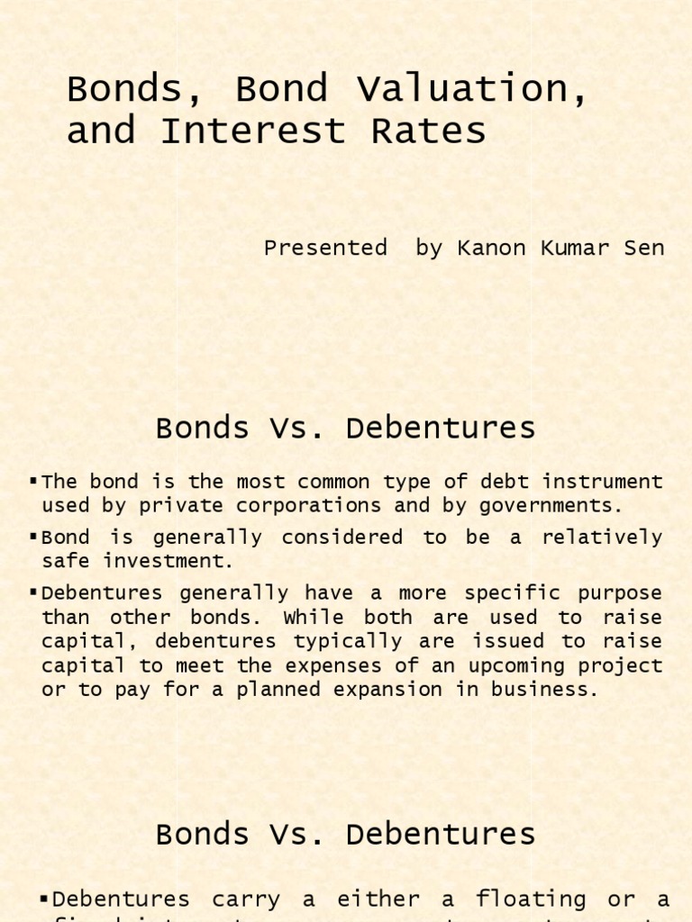 Bond and Its Valuation | PDF | Bonds (Finance) | Yield (Finance)
