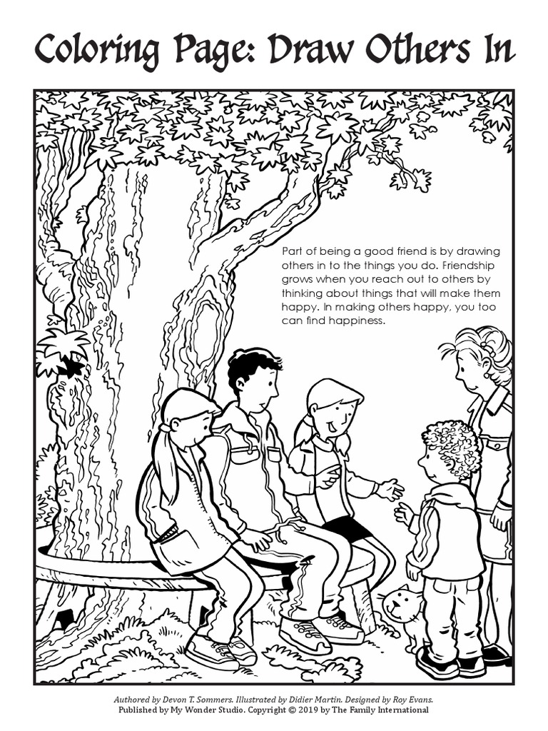 Coloring Page: Draw Others in | PDF