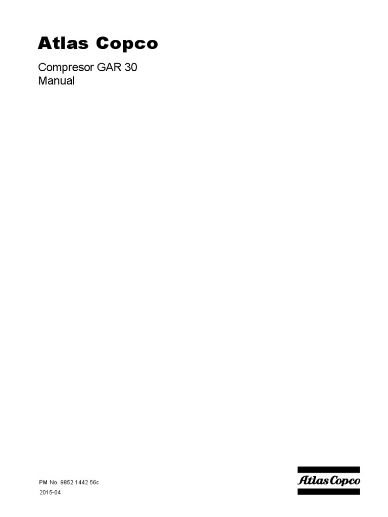 Maintenance Instructions GAR 30 | PDF | Bomba | Gases