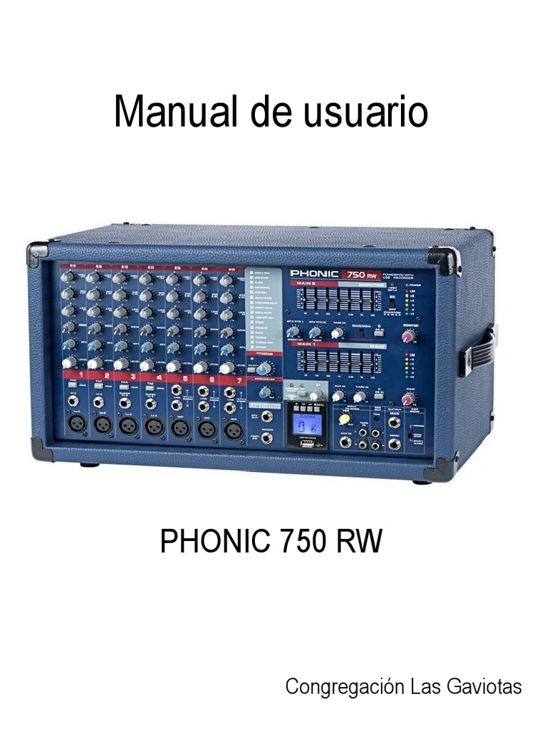 Manual Phonic 750 RW | PDF | Micrófono | Bluetooth