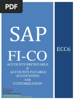 T-Codes For Sap Fico | PDF | Invoice | Payments