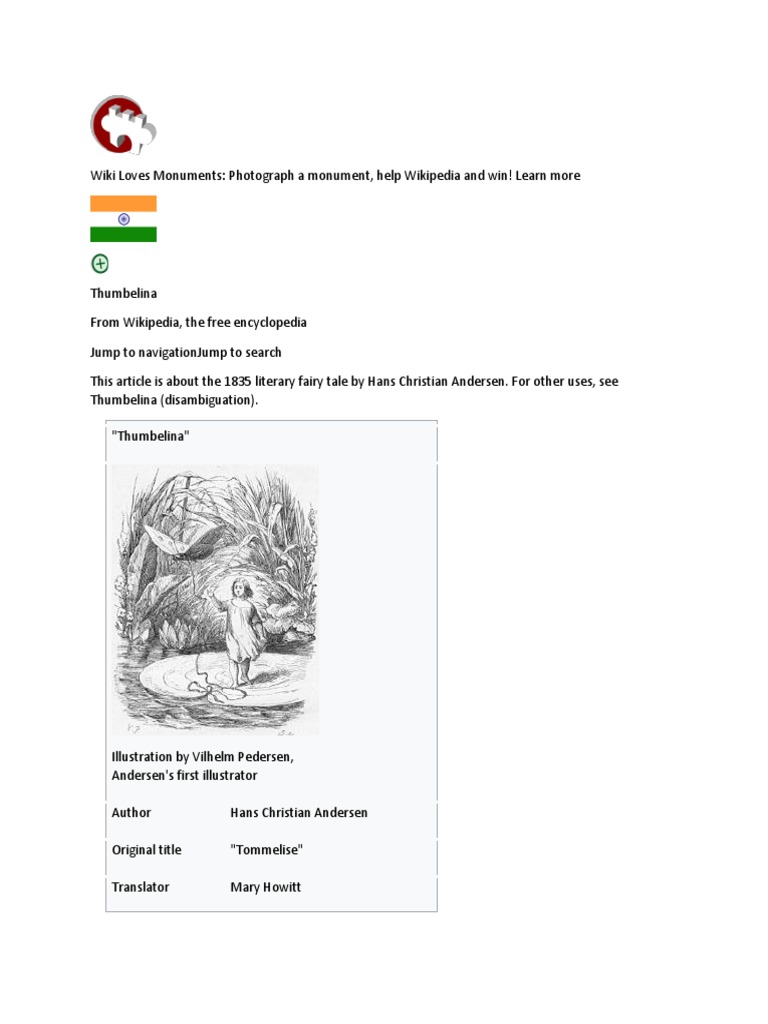 Thumbelina | PDF | Legendary Creatures | Traditional Stories