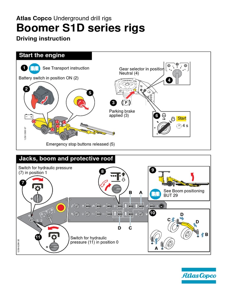 Boomer S1D Series Rigs: Start The Engine | PDF | Vehicle Parts | Machines
