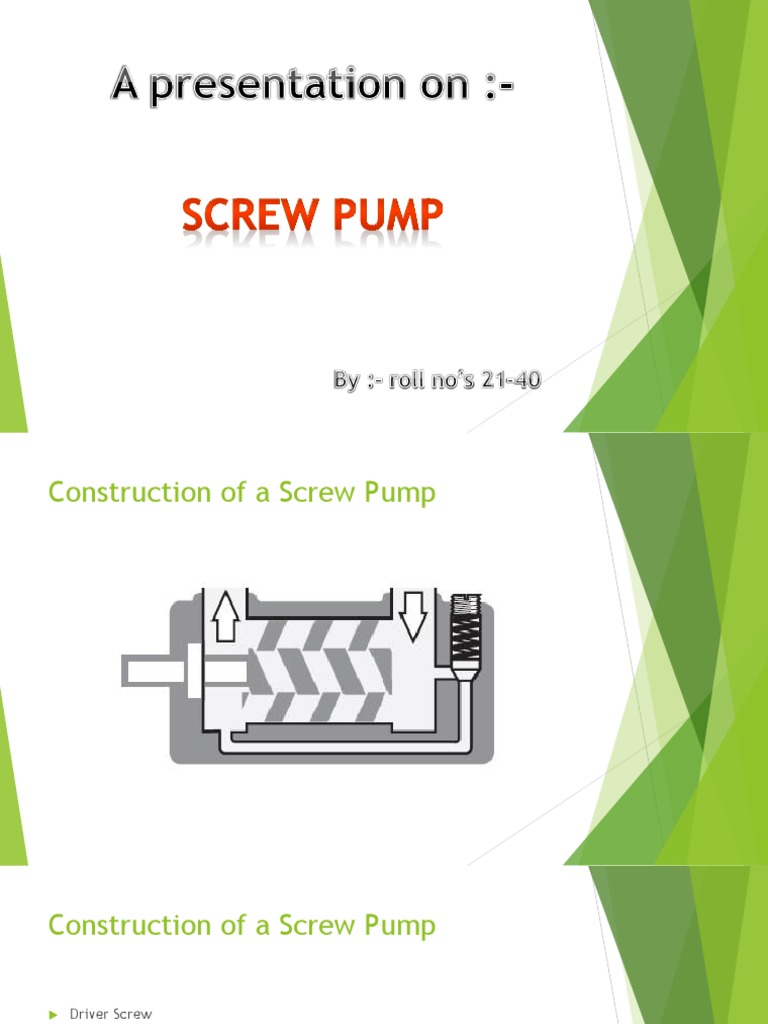 Screw Pump Final | PDF