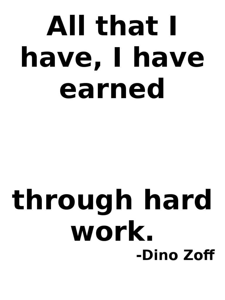 Hard Work | PDF