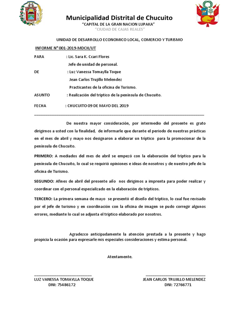 Informe para Sara | PDF