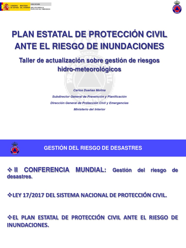 Plan de Protección Civil | PDF | Inundar | Desastres y Accidentes