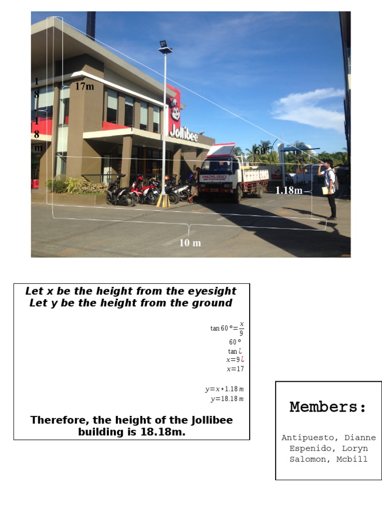 Jollibee Building Height Calculation | PDF