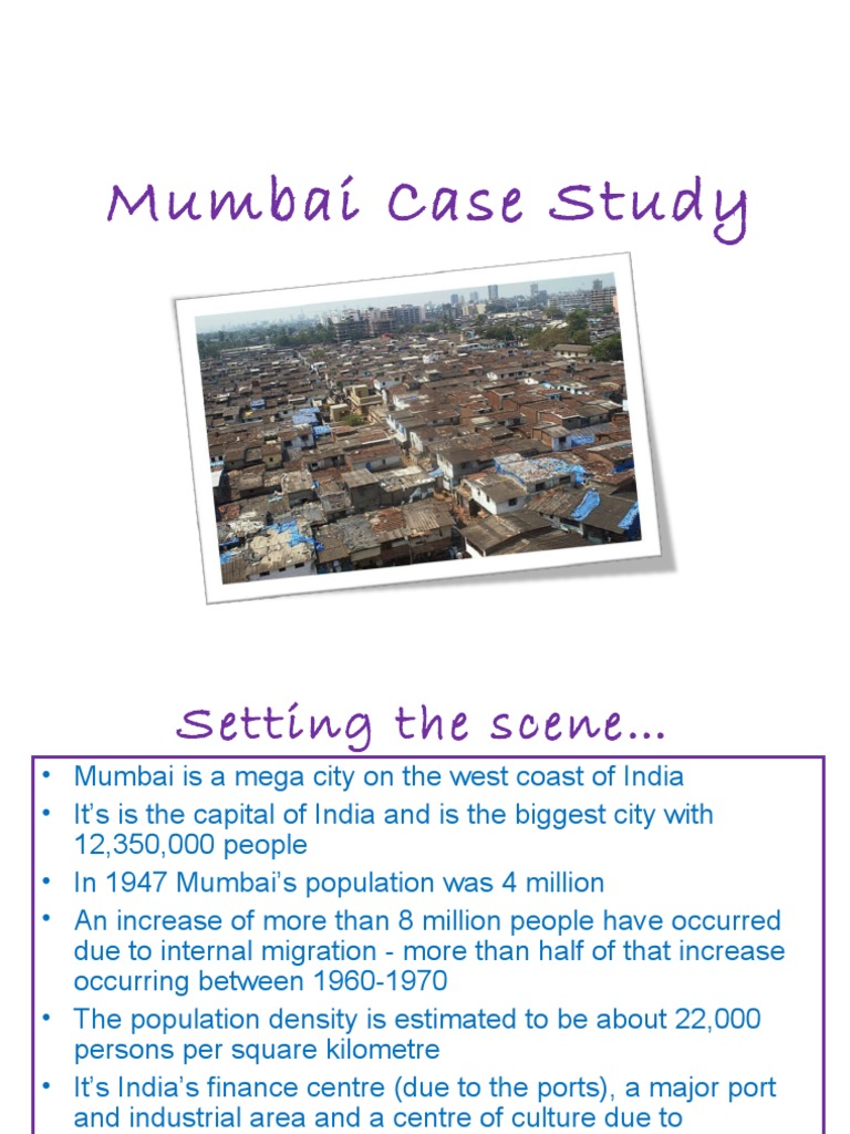 Mumbai Urbanization and Dharavi Challenges | PDF | Mumbai | Slum