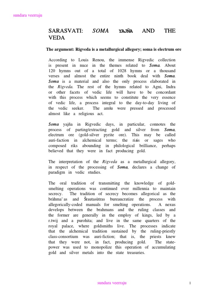 The Soma PDF | PDF | Vedas | Alchemy