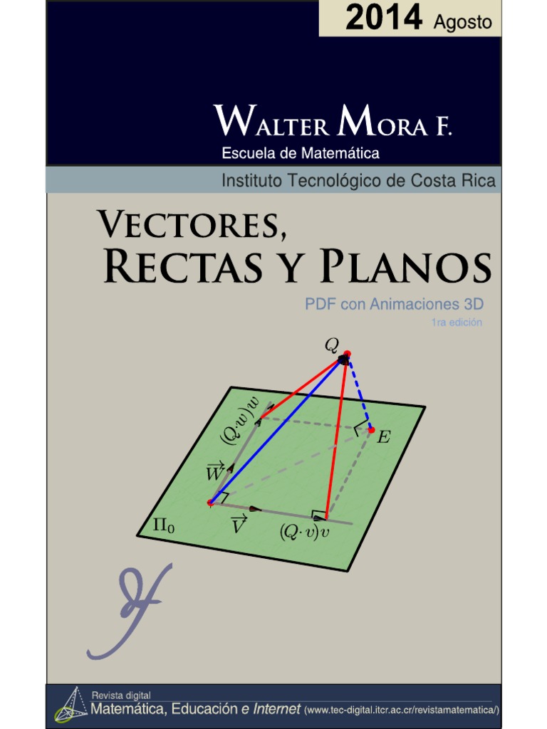 Vectores Rectas y Planos PDF | PDF | Vector Euclidiano | Sistema de ...