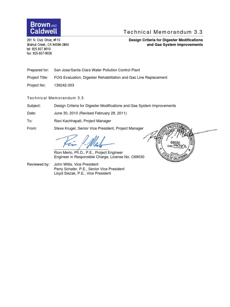 05 TM-3.3 Design Criteria For Dig Mod - Final | PDF | Anaerobic ...
