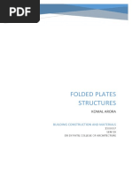 Folded Plate Structure | PDF | Framing (Construction) | Truss