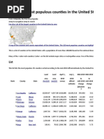 Largest US Counties by Area | PDF | Arizona | Southwest Tribes
