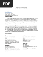 AICE English Literature Syllabus 9695 | PDF | Educational Assessment ...