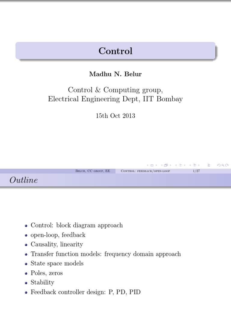 What Is Control | PDF | Control Theory | Feedback