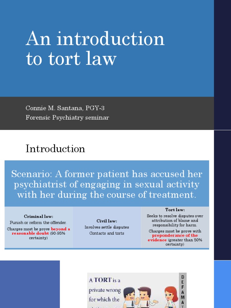 An Introduction To Tort Law | Download Free PDF | Confidentiality | Tort