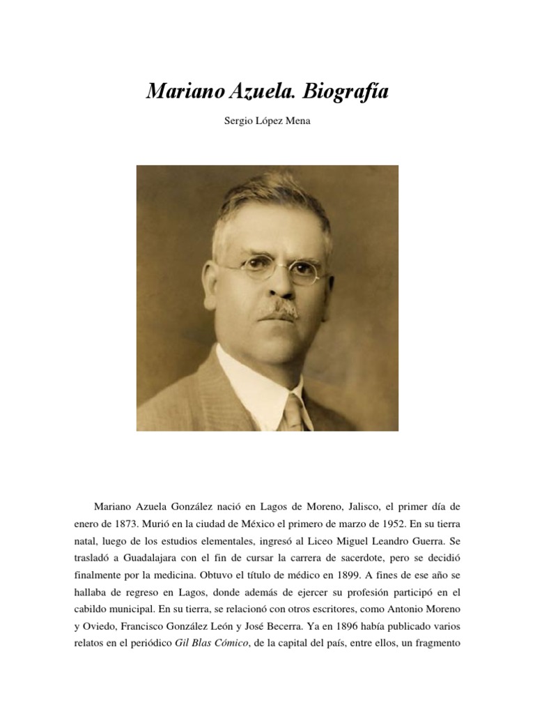 Mariano Azuela - Biografía. | PDF | Edipo