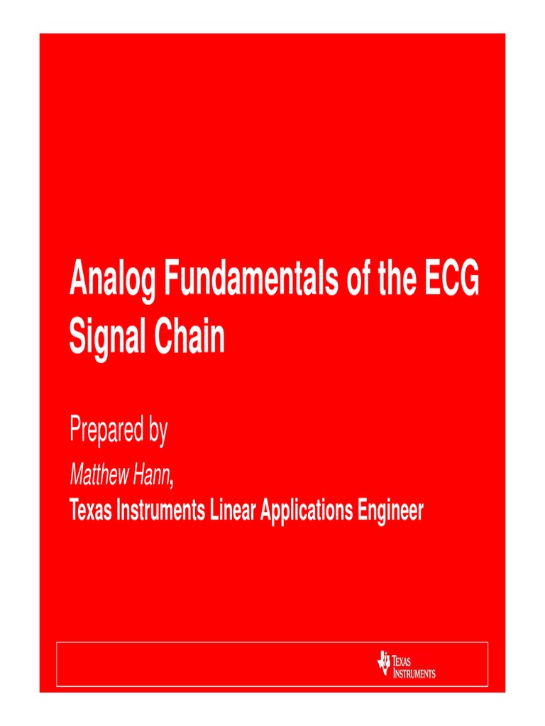 Design Considerations For Ecg Systems Hann Apr2010 Compatibility Mode | PDF ...