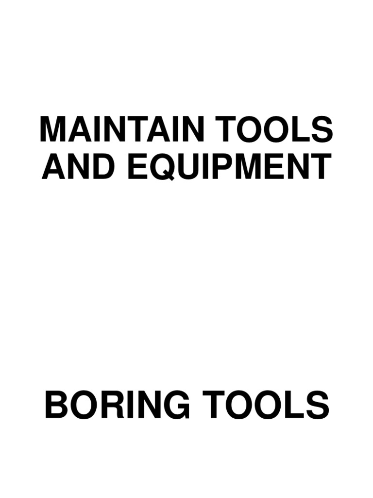 MAINTAIN TOOLS-WPS Office | PDF | Lubricant | Screw