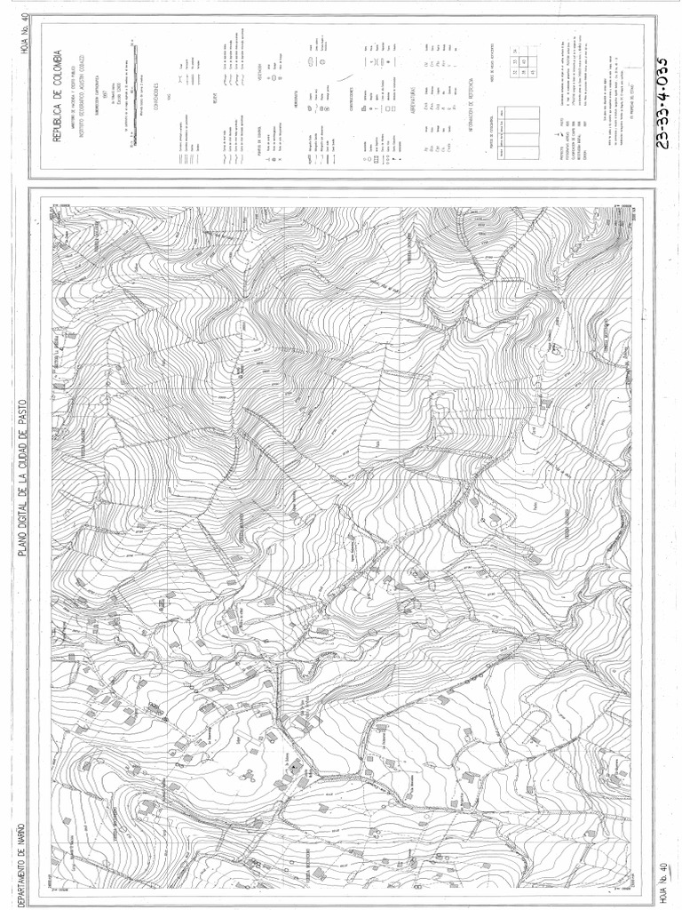 Pasto - Plano Urbano Plancha 40 (1997) PDF | PDF