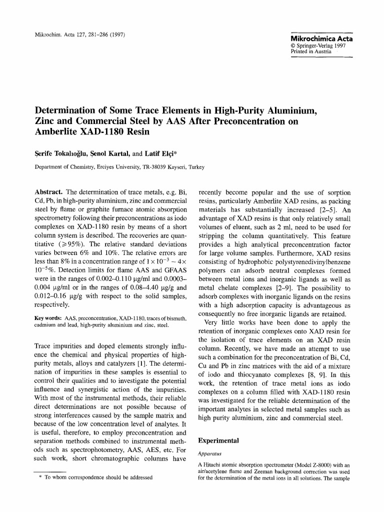 Metfis 1 | PDF | Atomic Absorption Spectroscopy | Nitric Acid