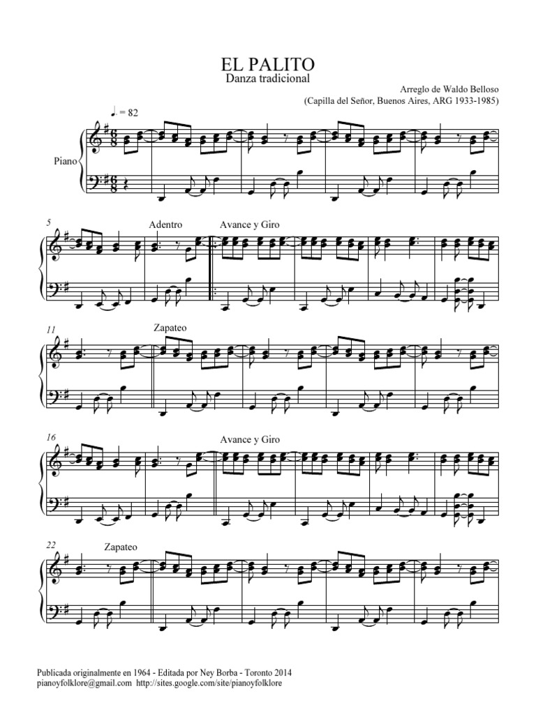 El Palito - Partitura PDF | PDF