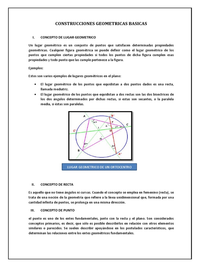Construcciones Geométricas Básicas en Ingeniería | PDF | Geometría | Axioma