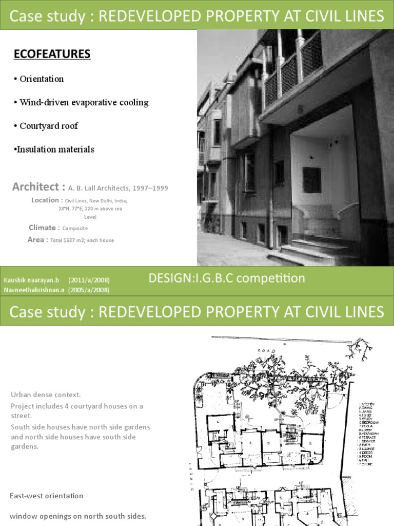 Case Study: Redeveloped Property at Civil Lines: Ecofeatures | PDF ...