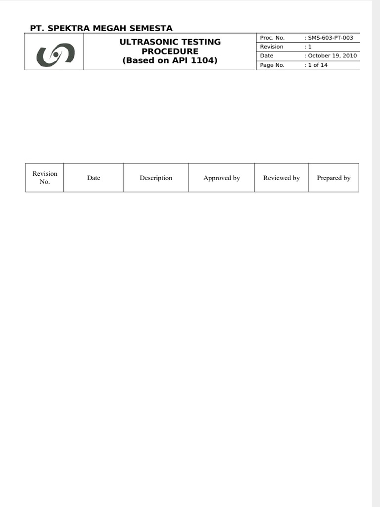 Vdocuments Ultrasonic Examination API 1104 Dual | PDF | Waves | Data ...