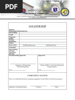 DEPED LOCATOR-SLIP Sample | PDF | Government | Business