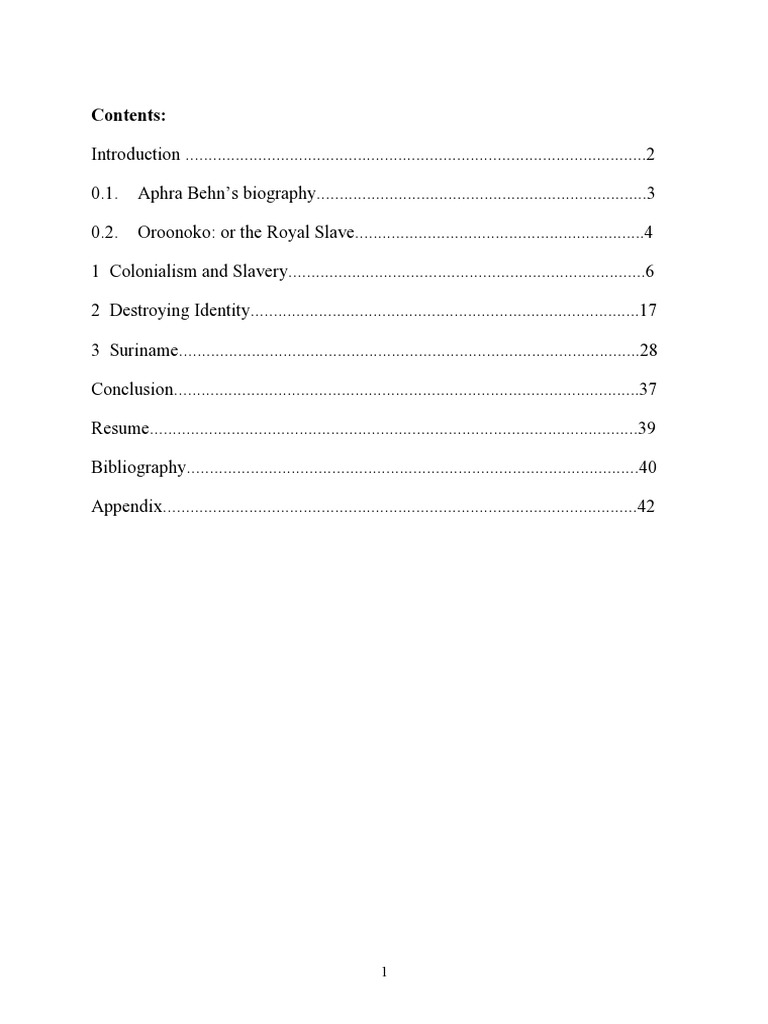 Aphra Behn Oroonoko Textovacast | PDF | Slavery