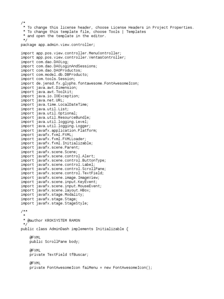Admin Dash | PDF | Java Platform | Java (Programming Language)