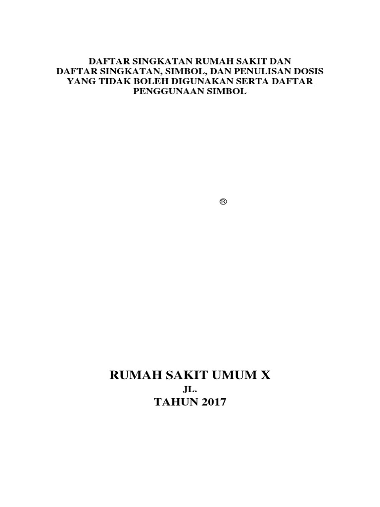 Daftar Singkatan | PDF