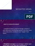 Understanding the Weighted Mean Formula | PDF | Teaching Methods ...