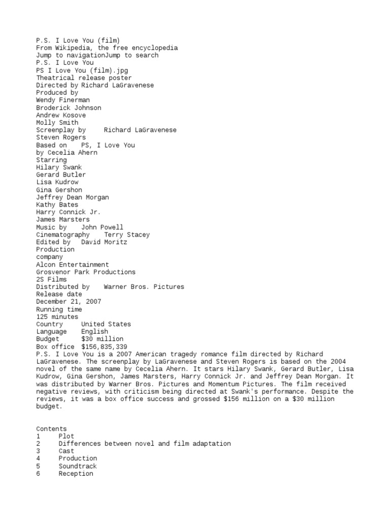 P S I Love You PDF