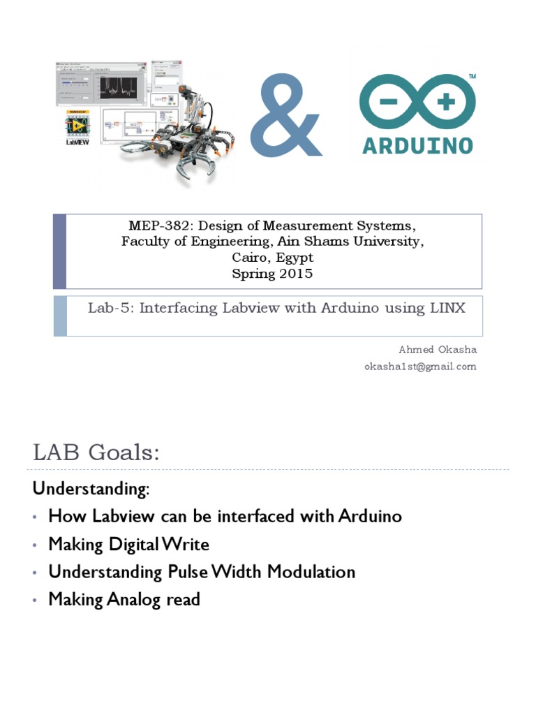Interfacing Arduino With Linx | PDF | Modulation | Computer Engineering