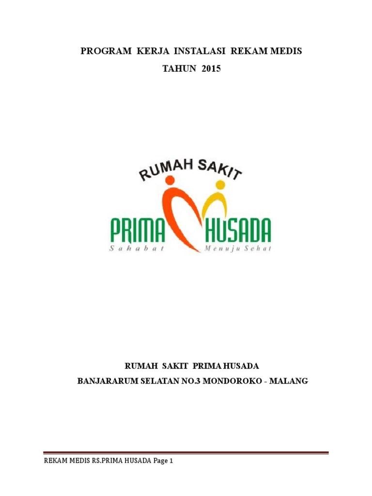 Program Kerja Rekam Medis | PDF