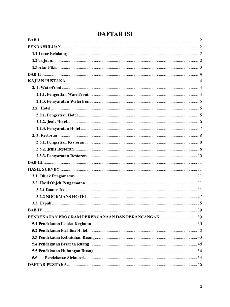 Lp3a Hotel Bintang 3 | PDF | Bisnis | Teknologi & Rekayasa