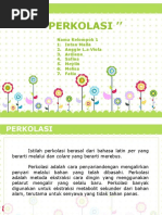 Metode dan Prinsip Perkolasi dalam Ekstraksi | PDF