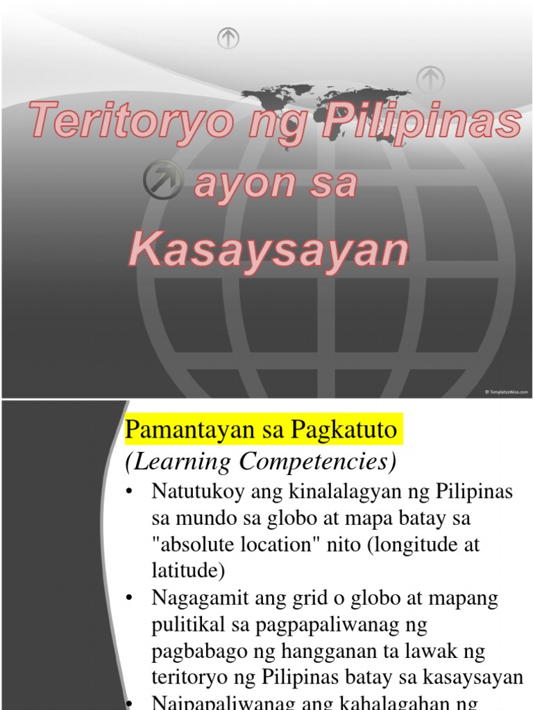 Teritoryo NG Pilipinas Ayon Sa Kasaysayan | PDF