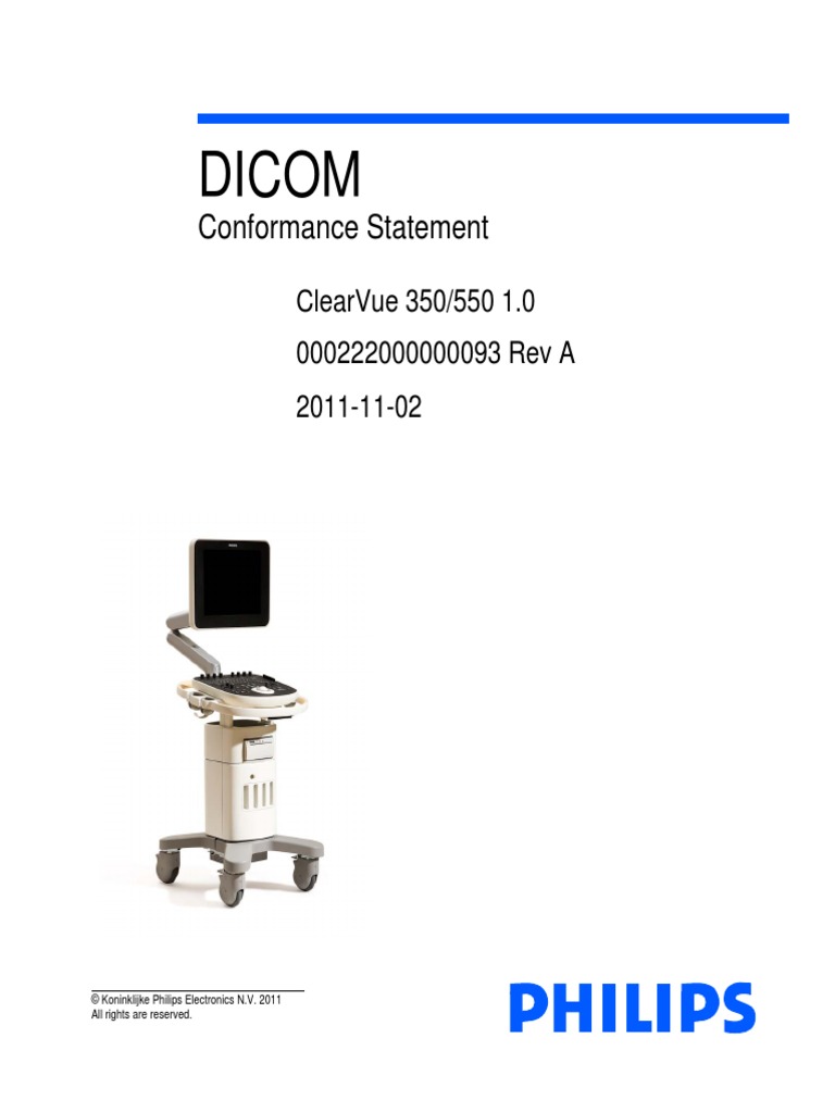 DICOM Conformance Statement ClearVue 350 and 550 R1.0.x | PDF | Computing | Computing And ...