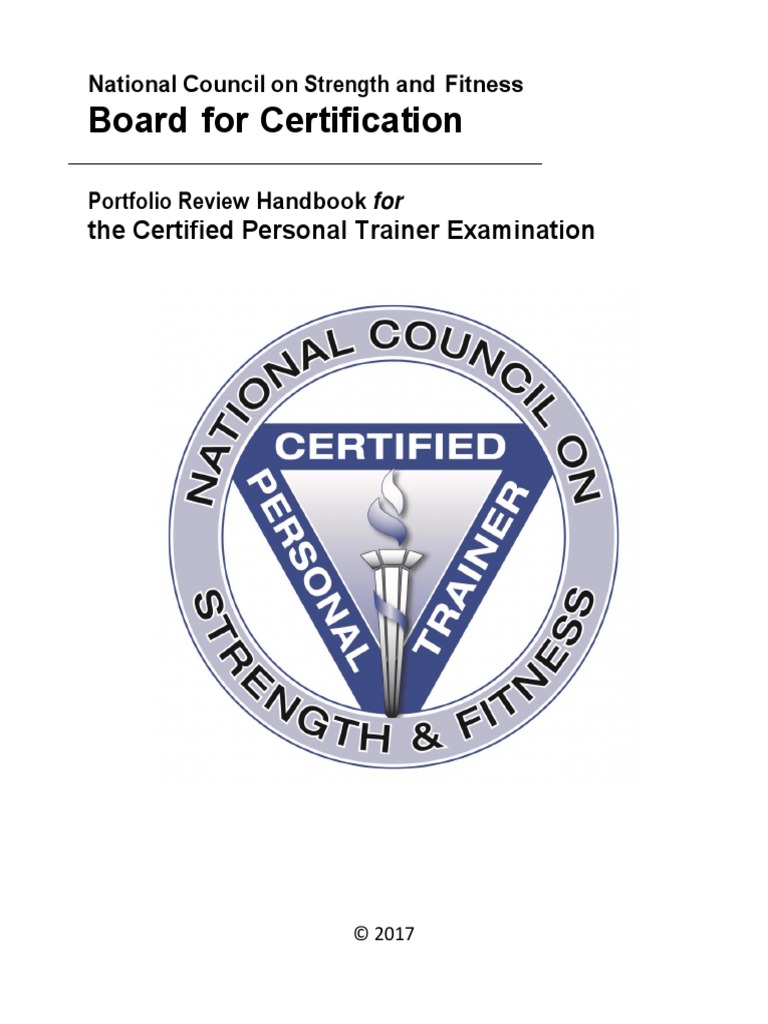 NCSF Personal Trainer Exam Candidate Handbook | PDF | Personal Trainer ...